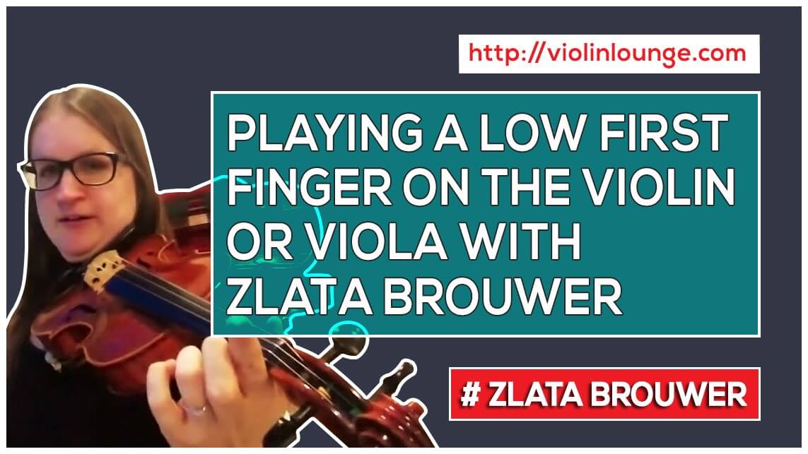 How to Play a Low First Finger on the Violin or Viola (ie B flat ...