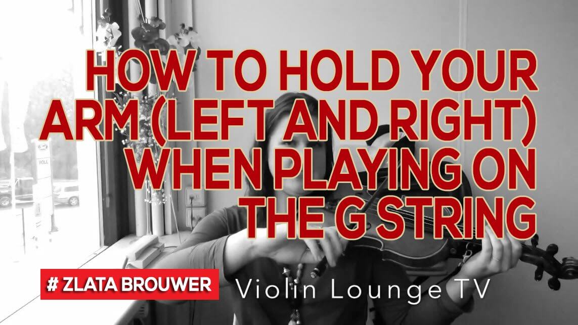 How To Hold Your Arm (left and right) when Playing on the G String ...
