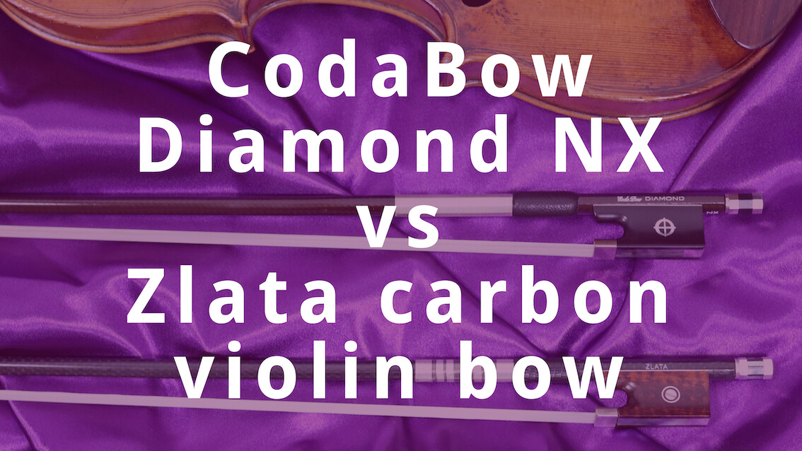 CodaBow Diamond NX vs Zlata Carbon Violin Bow Review | Violin Lounge TV ...