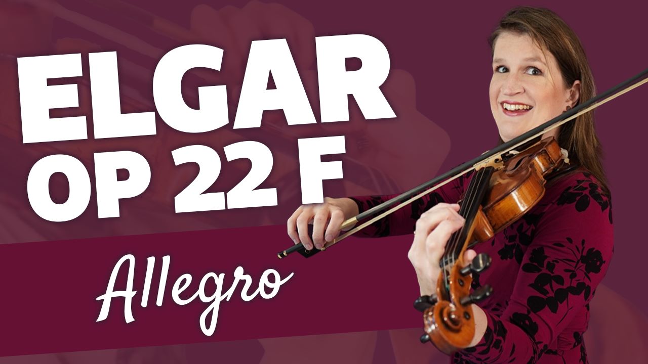 FREE Violin Lesson #41 Allegro op 22F by Edward Elgar - Violin Lounge